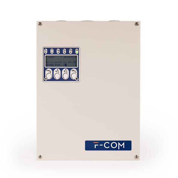 F-COM universal remote communicator for fire-detection systems